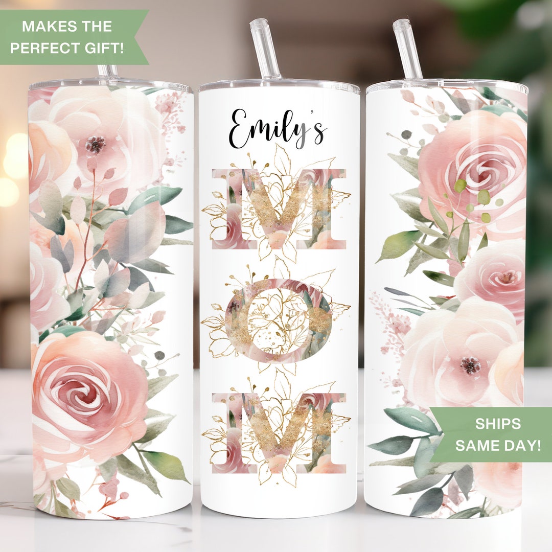 Personalized Mom Tumbler With Custom Daughter Name T For Etsy