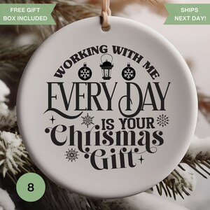 Secret Santa Office Coworker Christmas Ornament Gift Idea, Corporate ...