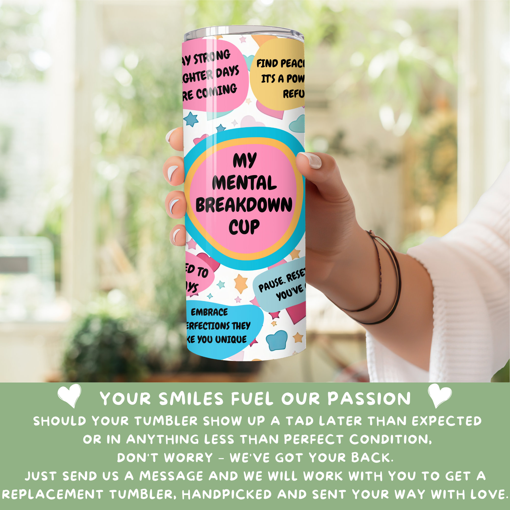 My Mental Breakdown Cup, Daily Affirmations Cup for Her, Self ...