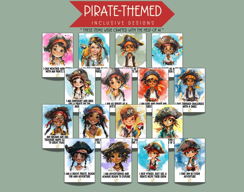 Children's Printable Affirmation Cards, Cute Positive Encouraging ...