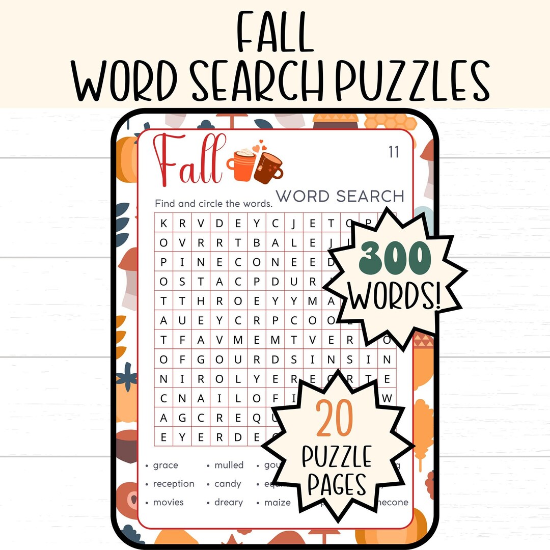 Word Search Puzzles, Fall Puzzles, Fall, Homeschool Worksheets, Word ...