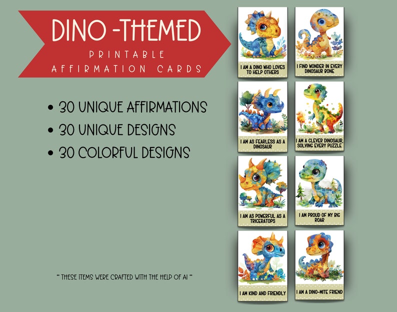 Children's Printable Affirmation Cards, Cute Positive Encouraging ...