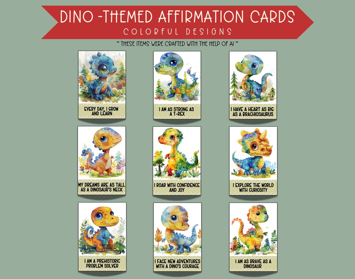 Children's Printable Affirmation Cards, Cute Positive Encouraging ...