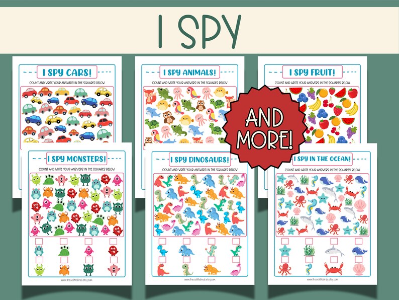 Kid's Educational Activity Printable Workbook for Kids, Educational ...