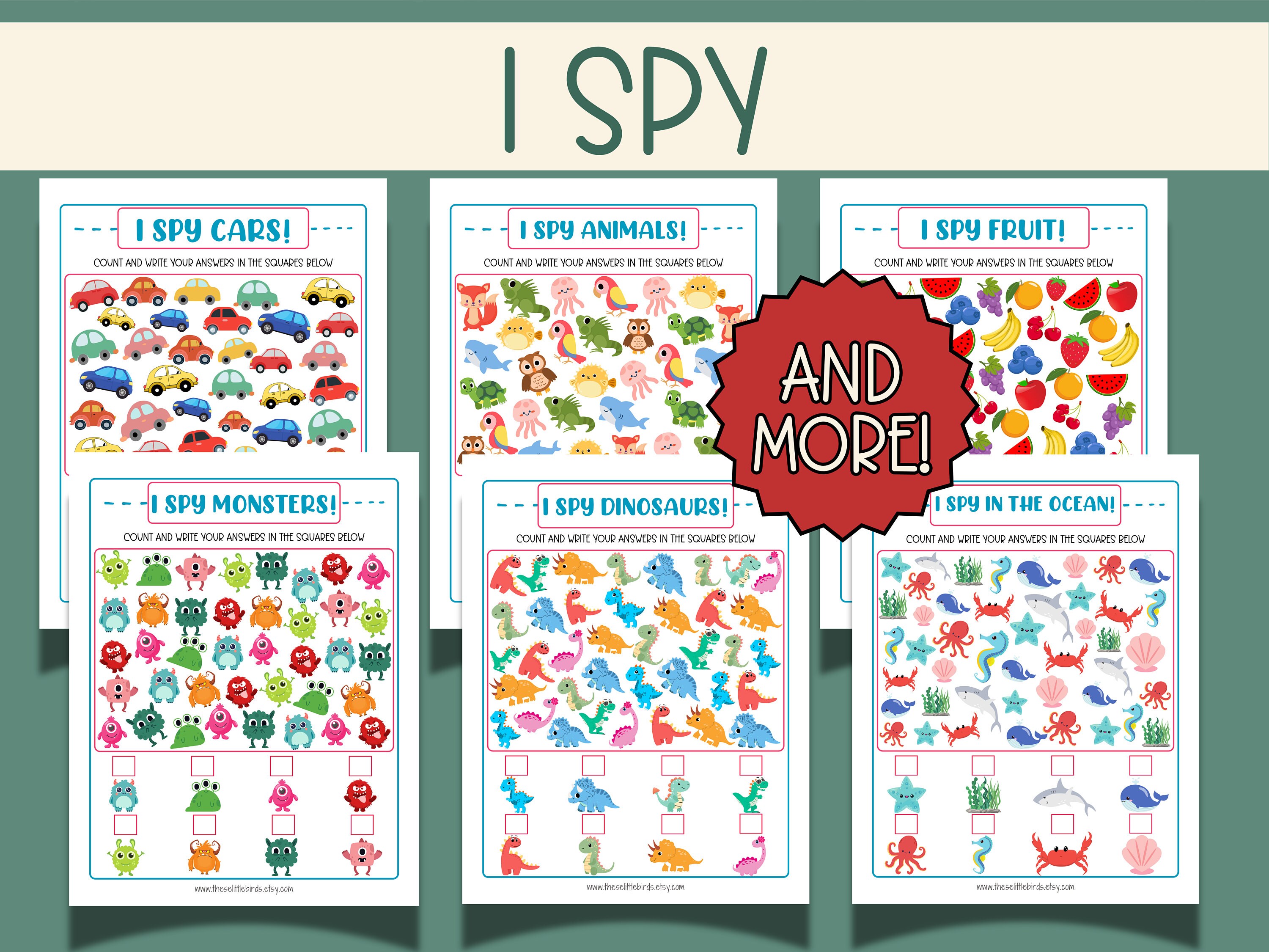 Kid's Educational Activity Printable Workbook for Kids, Educational ...