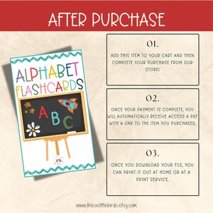 Alphabet Flashcards, Colorful Educational Printable, ABC Preschool ...
