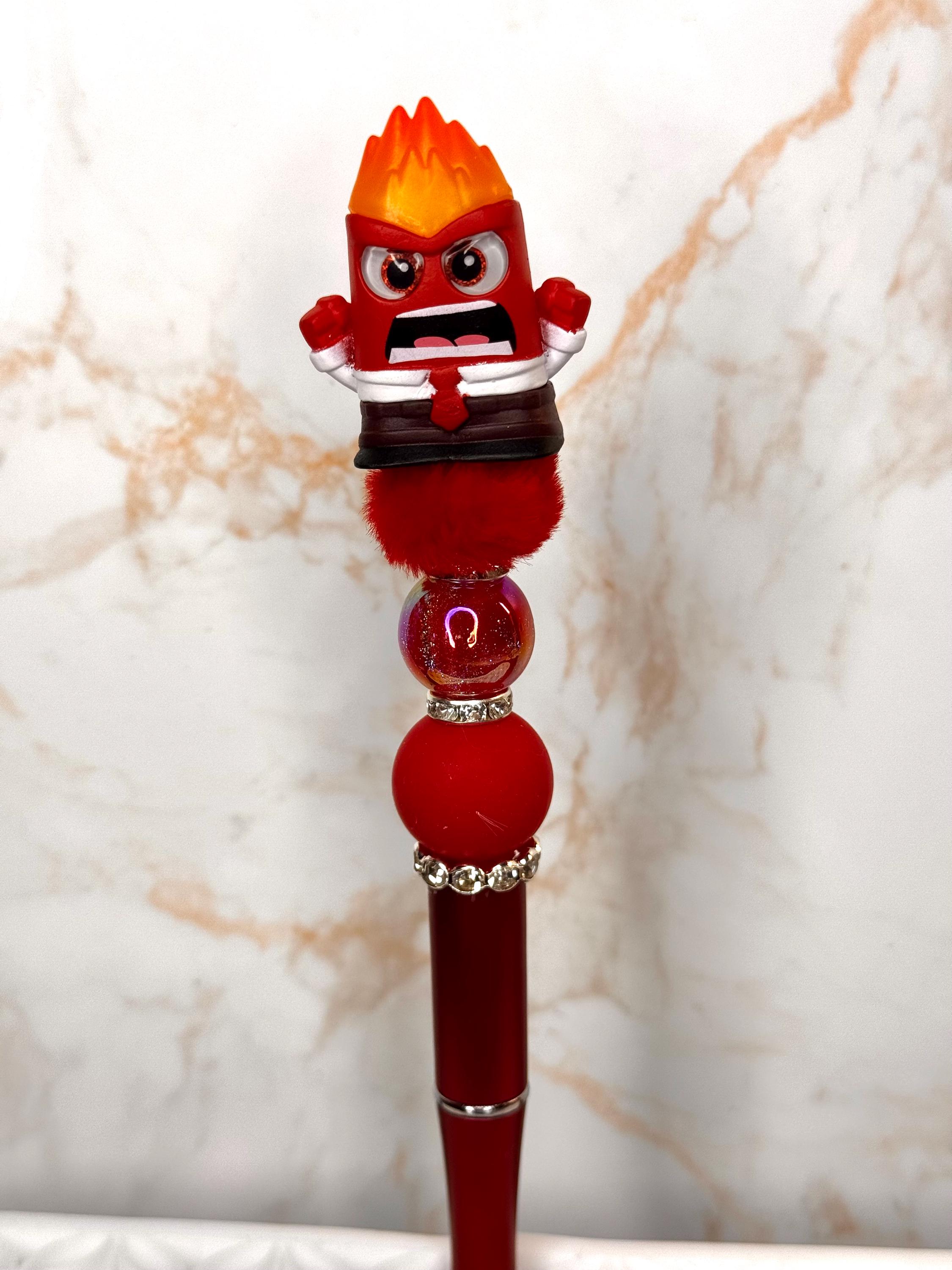 Character Beaded Pens | Inside Out Characters - Etsy