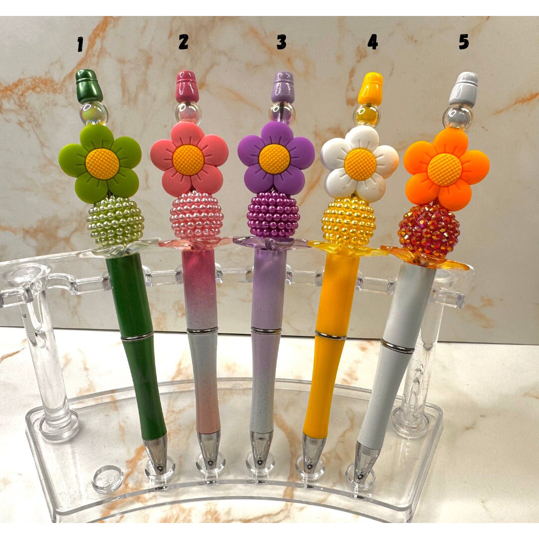 Daisy Beadable Pens - Etsy