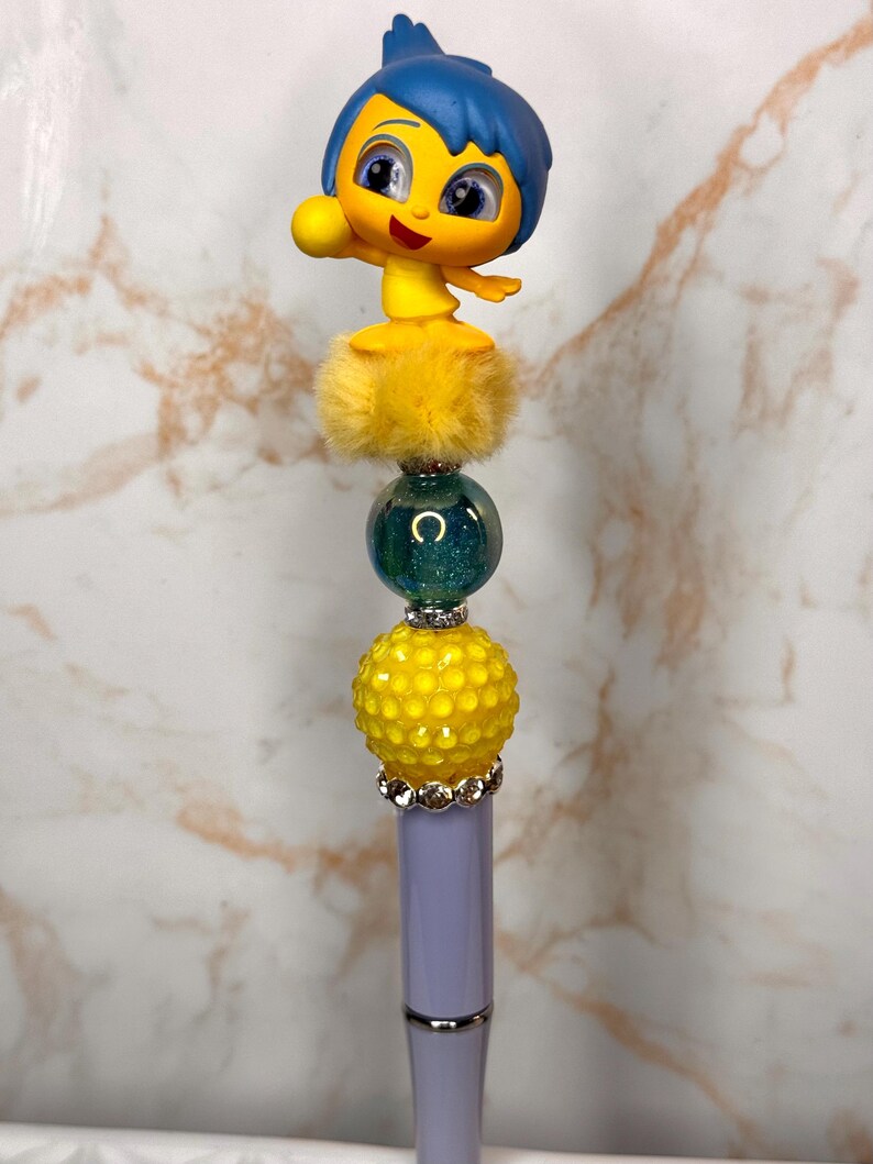 Character Beaded Pens | Inside Out Characters - Etsy
