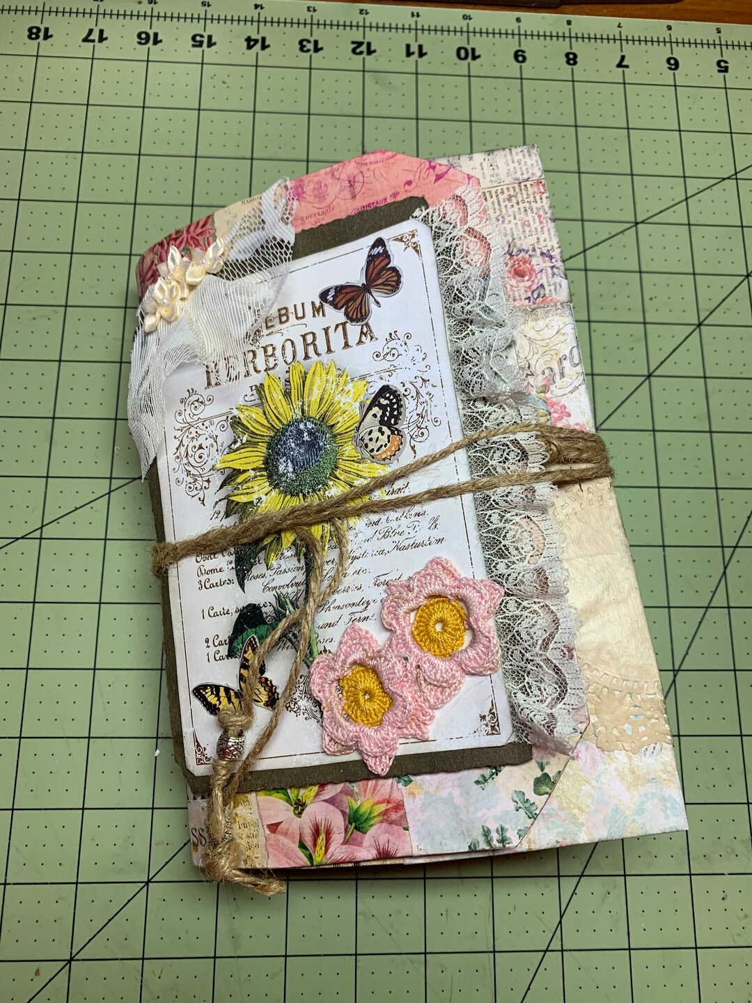 Handmade Junk Journal, Botanical Themed - Etsy