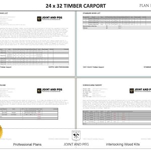 24x32 Timber Frame Carport - Etsy