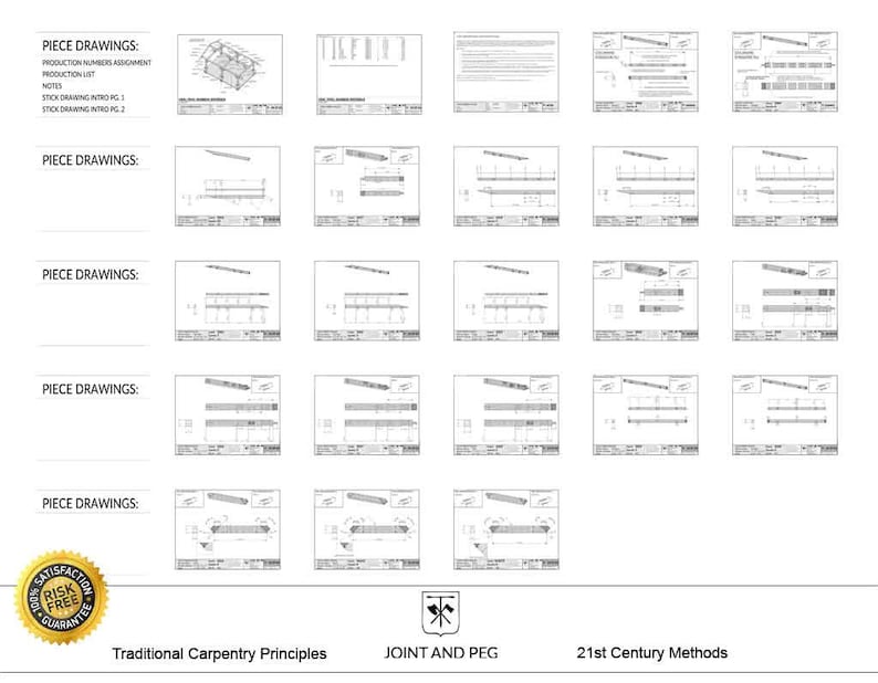 16x24 Gable Timber Frame Plan - Etsy
