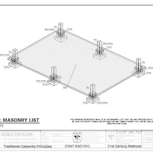 16x24 Gable Timber Frame Plan - Etsy