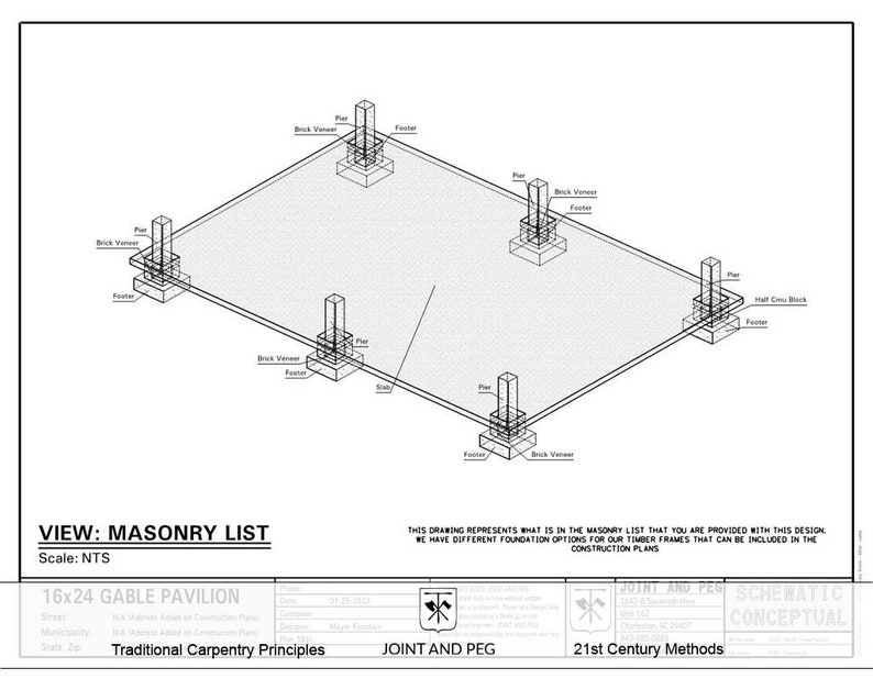 16x24 Gable Timber Frame Plan - Etsy