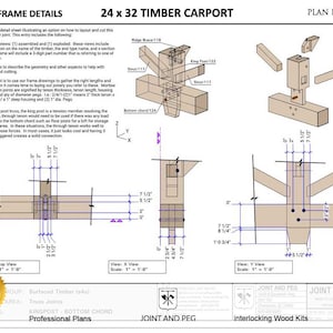 24x32 Timber Frame Carport - Etsy