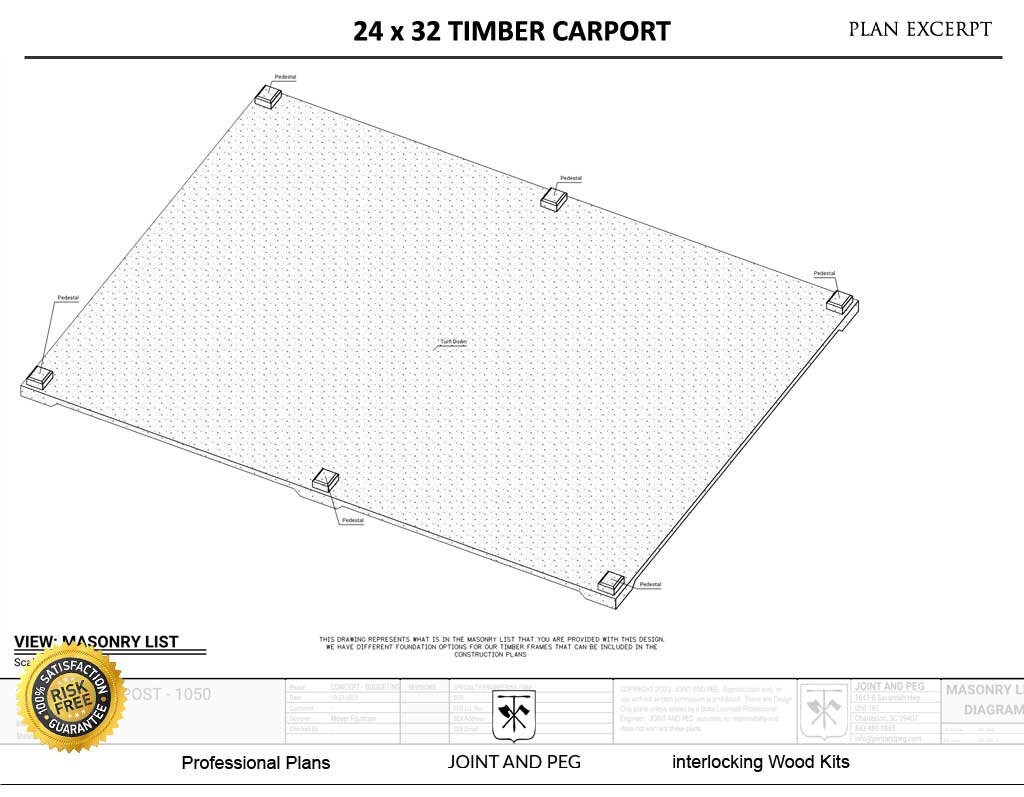 24x32 Timber Frame Carport - Etsy