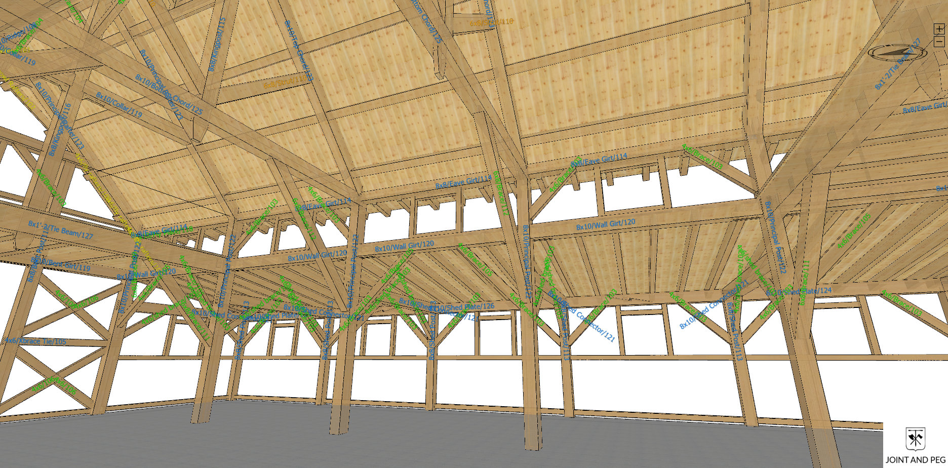 48x60 Monitor Timber Frame Barn Plan - Etsy Canada