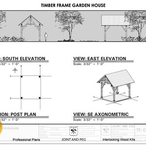 12x14 Garden Folly Plan - Etsy