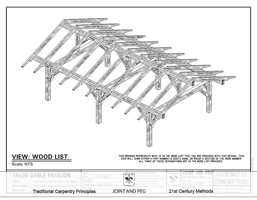 16x24 Gable Timber Frame Plan - Etsy