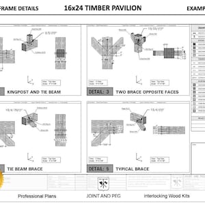 16x24 Gable Timber Frame Plan - Etsy