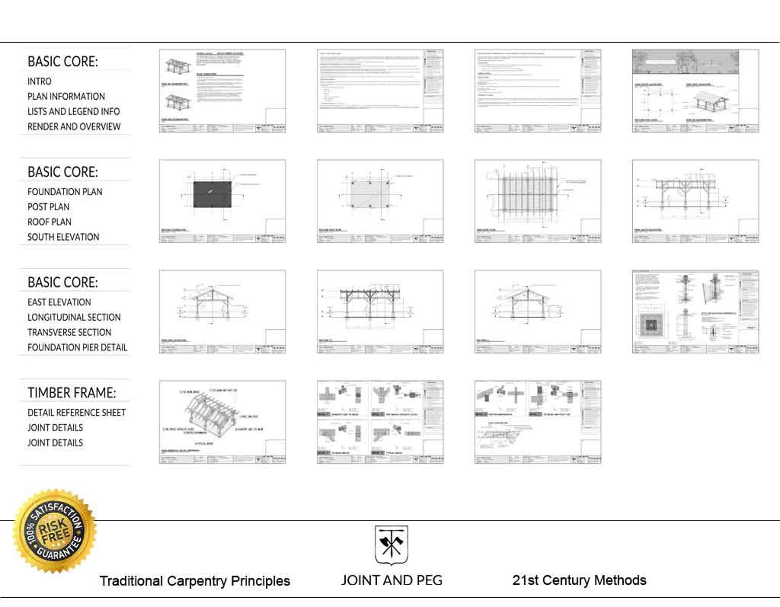 16x24 Gable Timber Frame Plan - Etsy