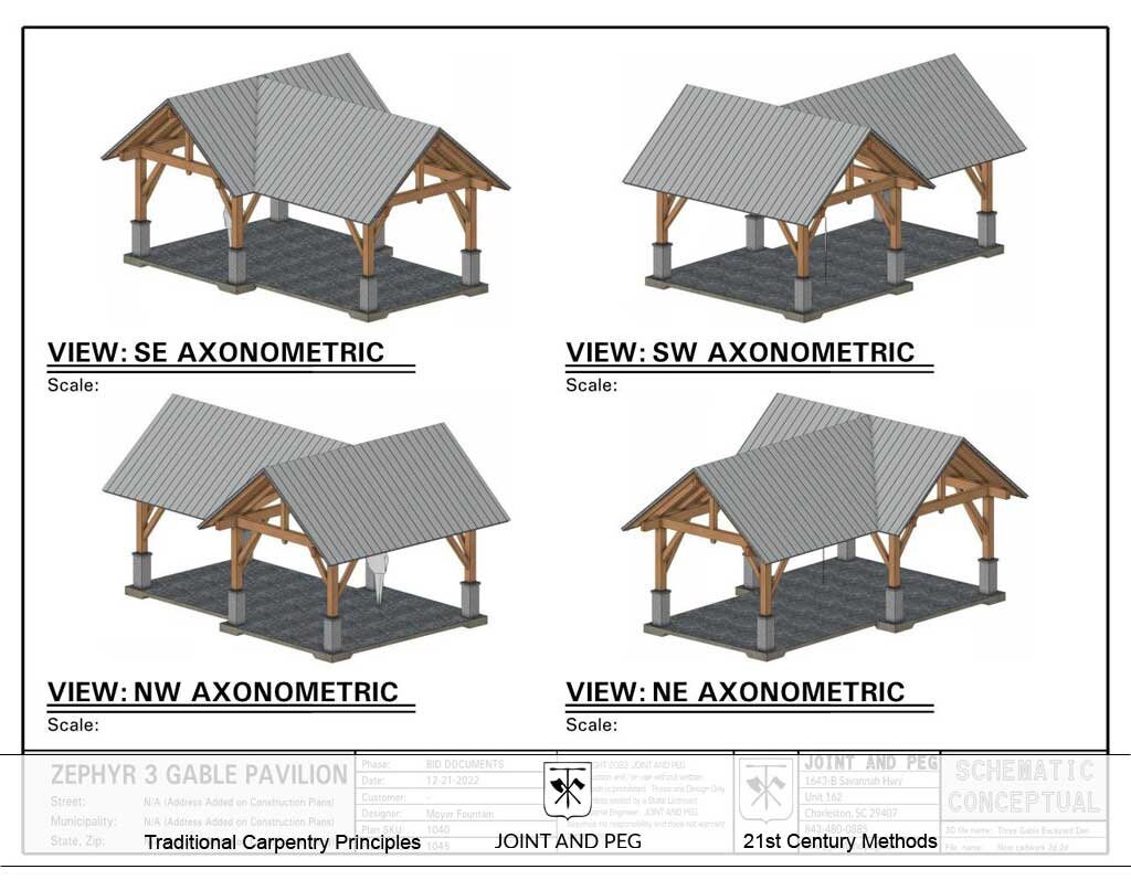 3 Gable Timber Pavilion - Etsy