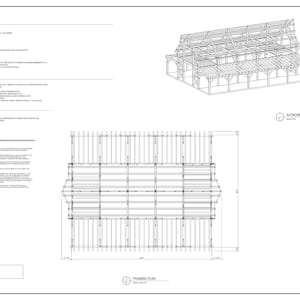 48x60 Monitor Timber Frame Barn Plan - Etsy Canada
