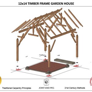 12x14 Garden Folly Plan - Etsy