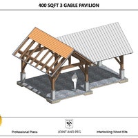 3 Gable Timber Pavilion - Etsy