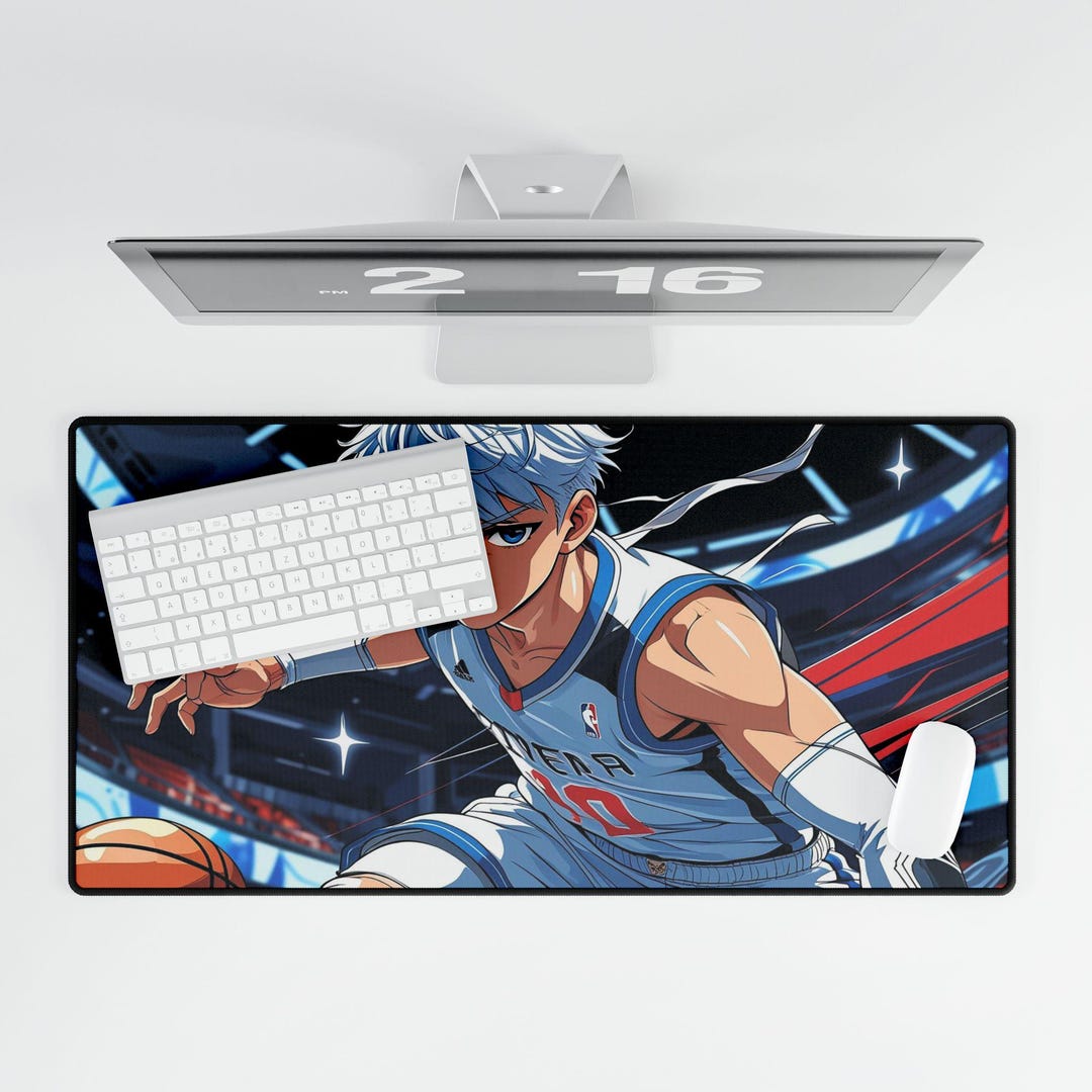 Anime Basketball Desk Mat: Teens Gamer Mouse Pad - Etsy