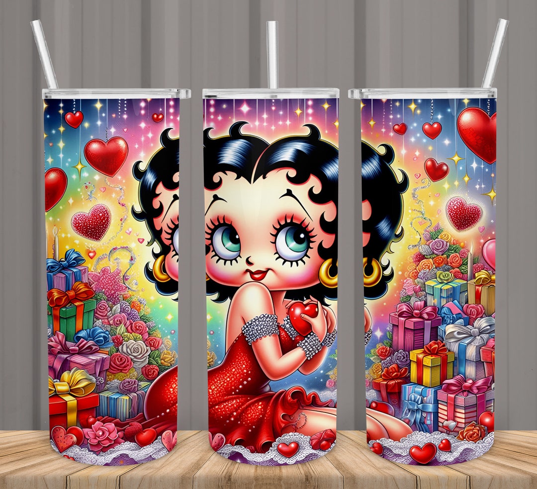 20oz Skinny Tumbler PNG Betty Tumbler Wrap Betty Tumbler PNG Tumbler ...