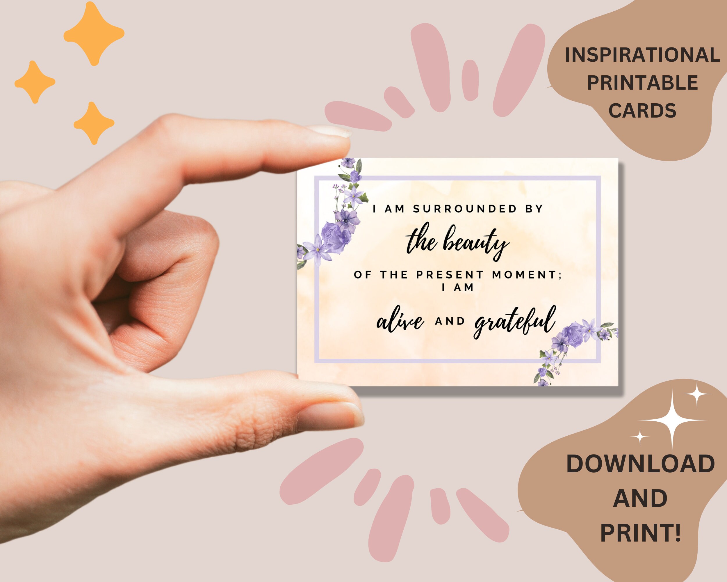 Positive Affirmation Cards Set for Self-love, Wellbeing, Mental Health ...