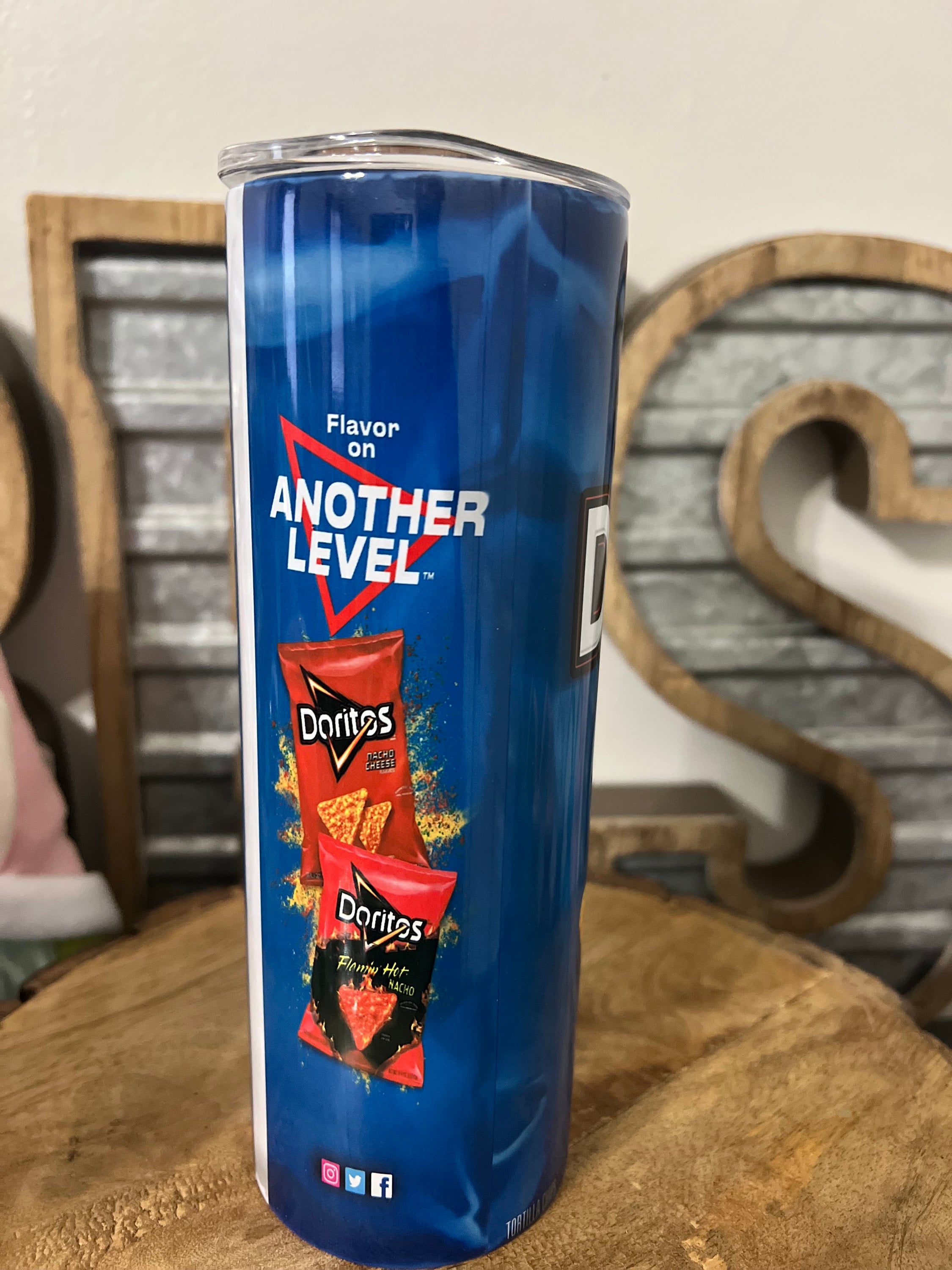 Blue Doritos Tumbler, Chip Bag 20oz Tumbler Skinny Tumblers, Gifts for ...