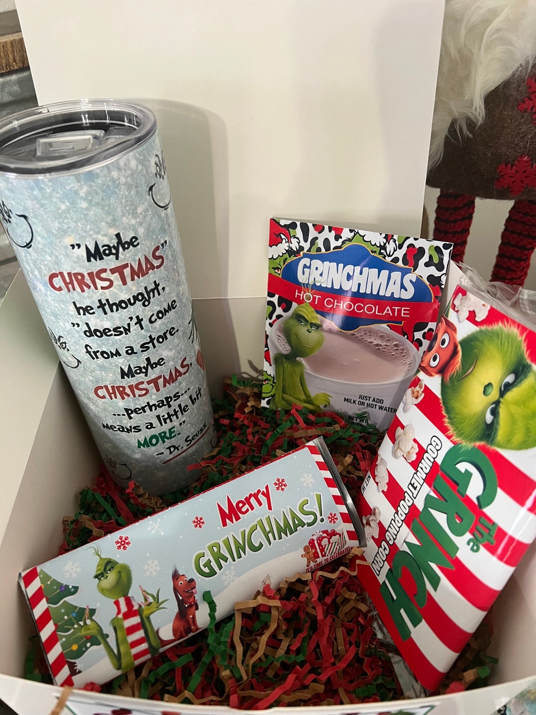 Grinch Gift Box Set, Grinch Christmas Gift Box, Grinchmas Gift ...