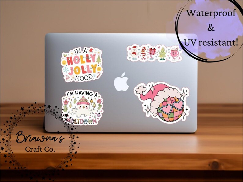 Christmas Stickers Bundle! Full Set of Waterproof Vinyl Stickers - 10 ...