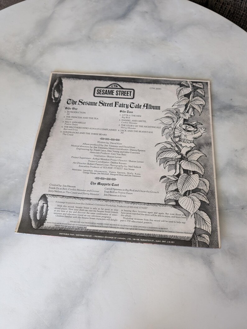The Sesame Street Fairy Tale Album - Etsy