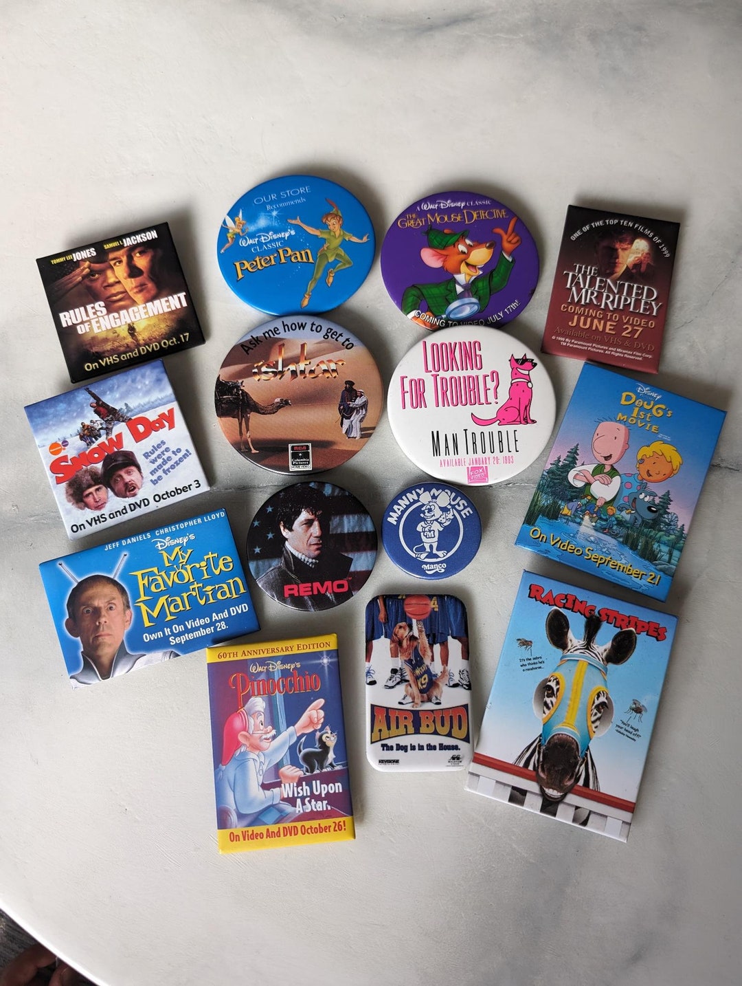 Vintage Movie Release Pinback Buttons - Etsy