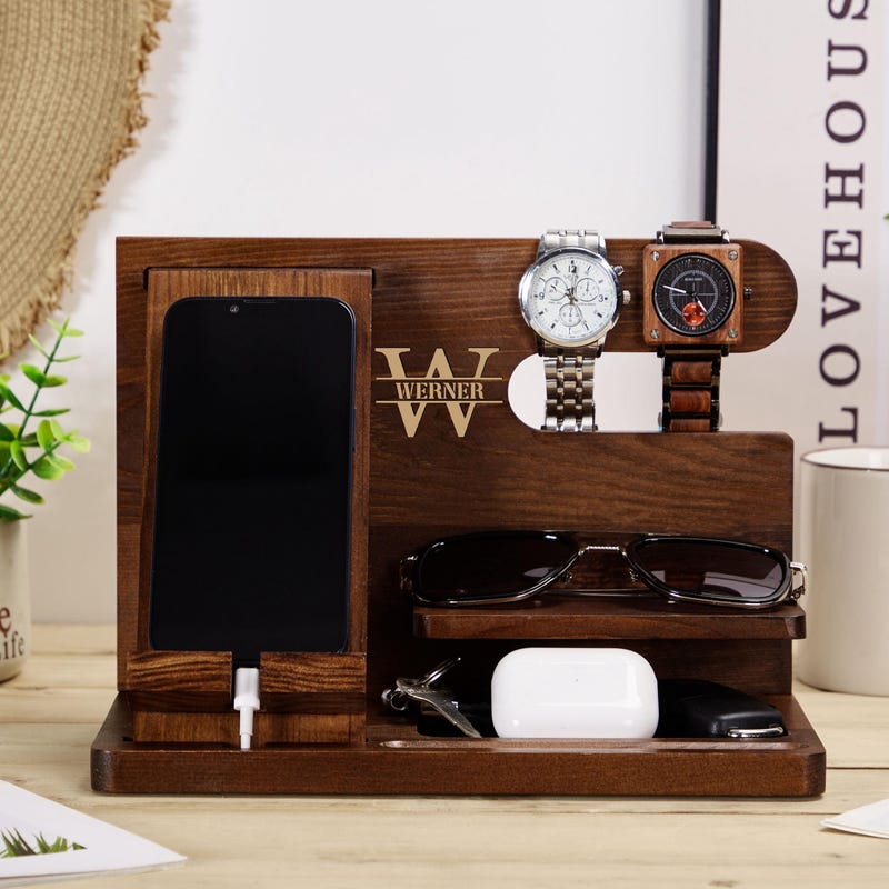 Porta celular de madera - Etsy México