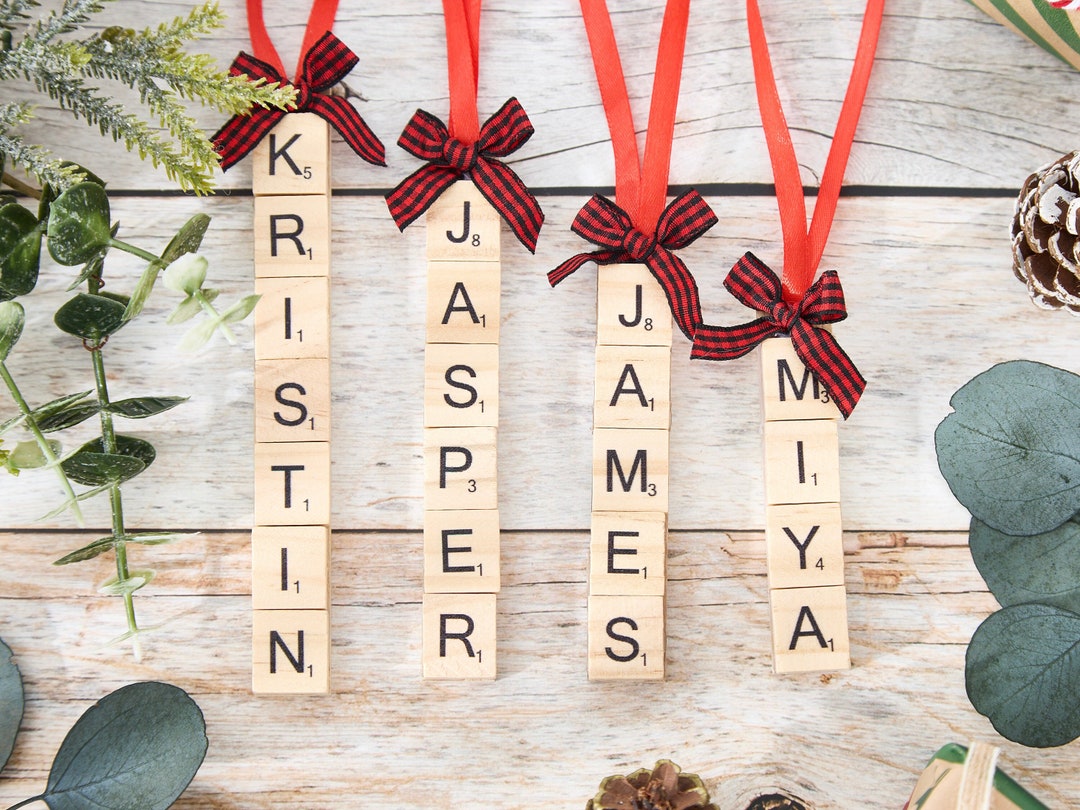 Personalized Scrabble Tree Decoration Christmas Decoration 2025 ...