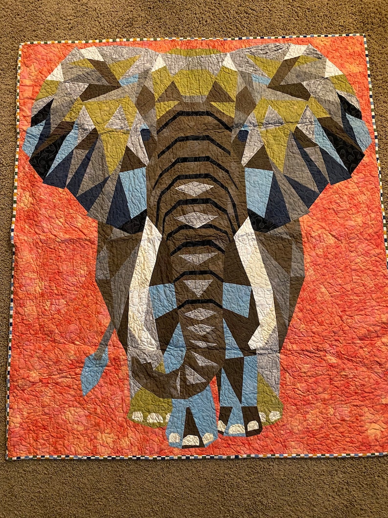 Elephant Abstractions by Violet Craft - Etsy