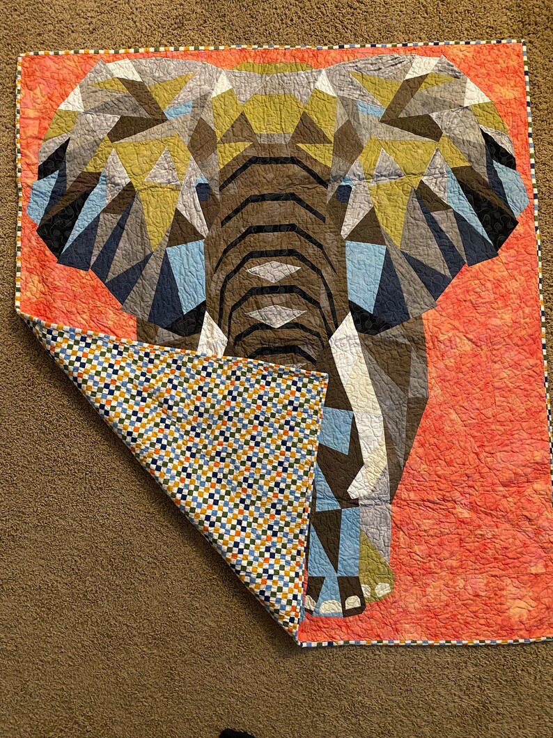 Elephant Abstractions by Violet Craft - Etsy