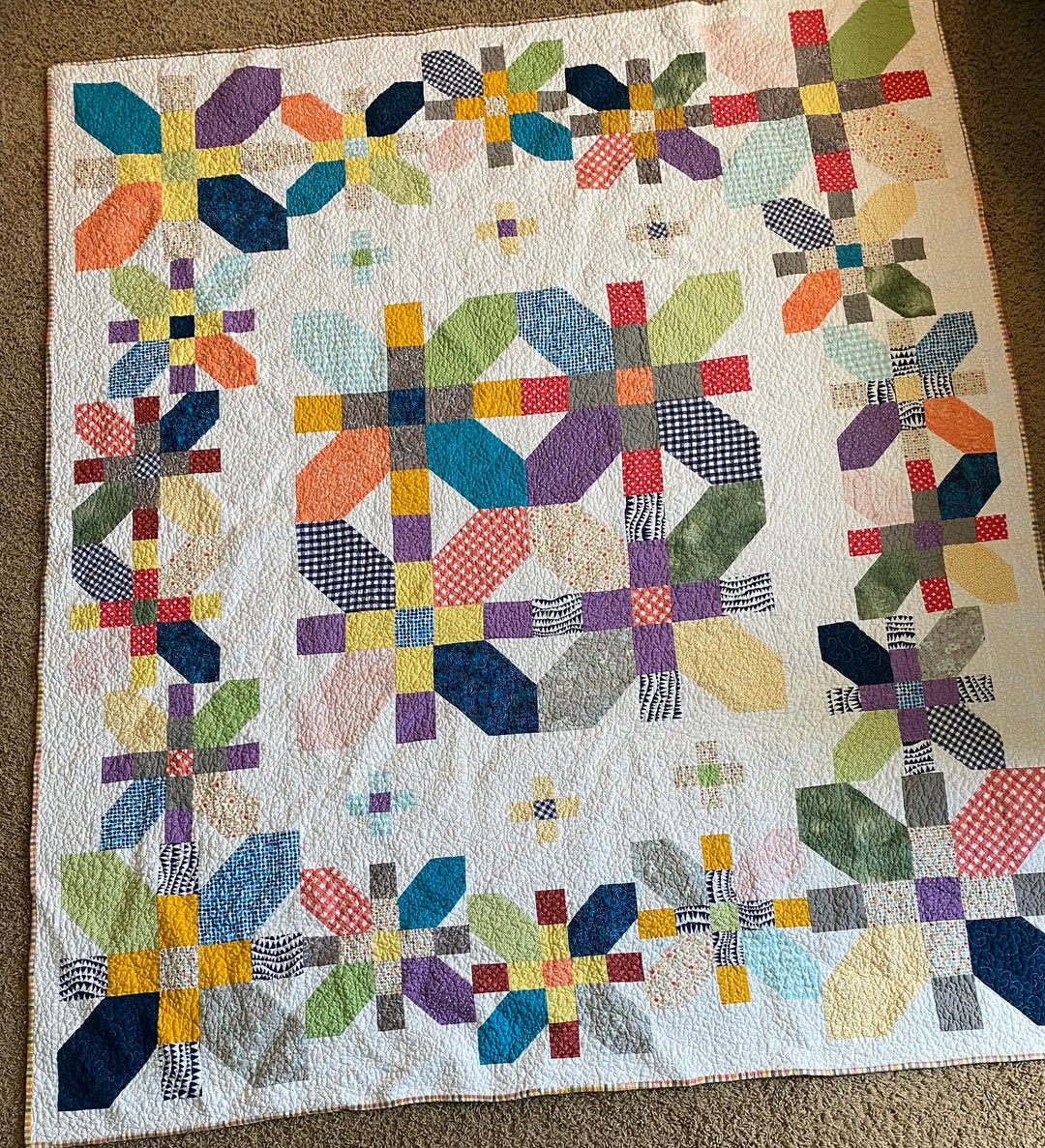 Summer Flower Explosion Quilt - Etsy