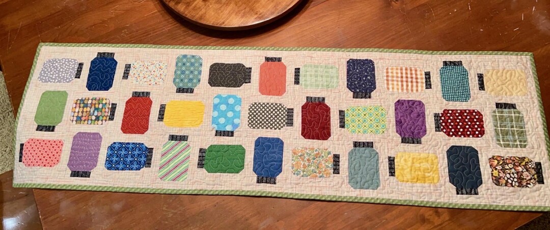 Canning Jars Table Runner - Etsy