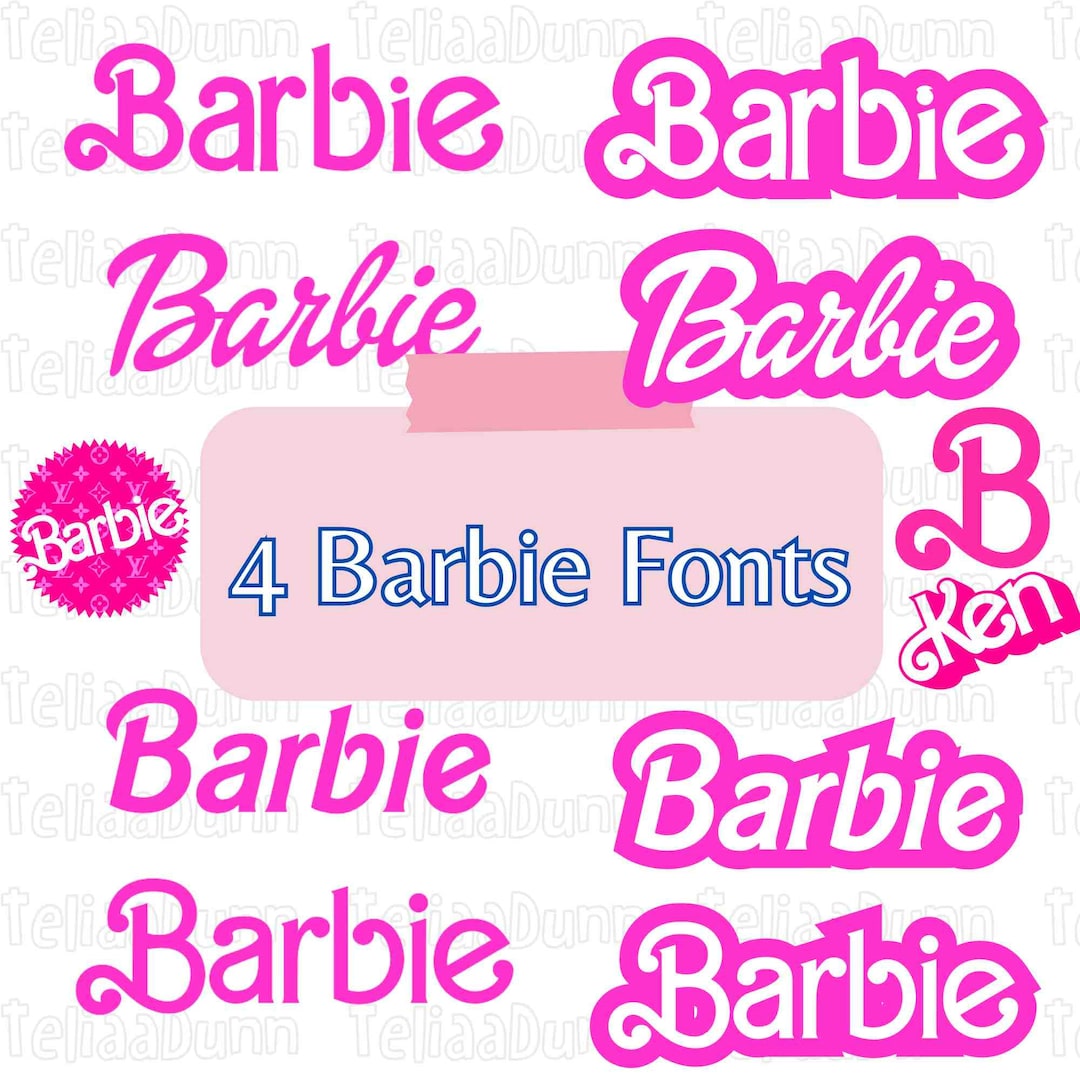 Retro Barbi Font TTF Canva & Cricut Software Compatible Plus Bonus Font ...