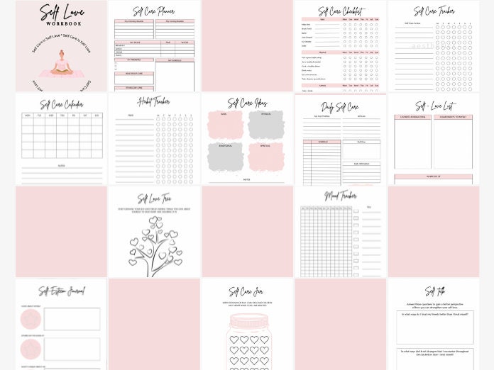 Self Love Workbook, Self Love Journal, Mental Health Journal, Self Love ...