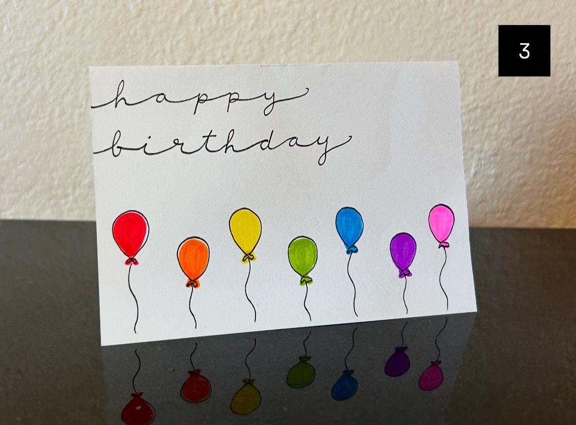 Handwritten Personalized Birthday Card, Custom Font & Message ...