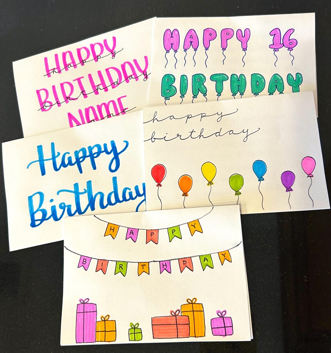 Handwritten Birthday Cards, Personalized Font, Custom Message, Perfect ...