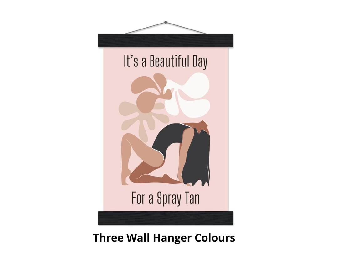 Spray Tan Wall Hanging Spray Tan Studio Art Tanning Studio Decor Tan ...