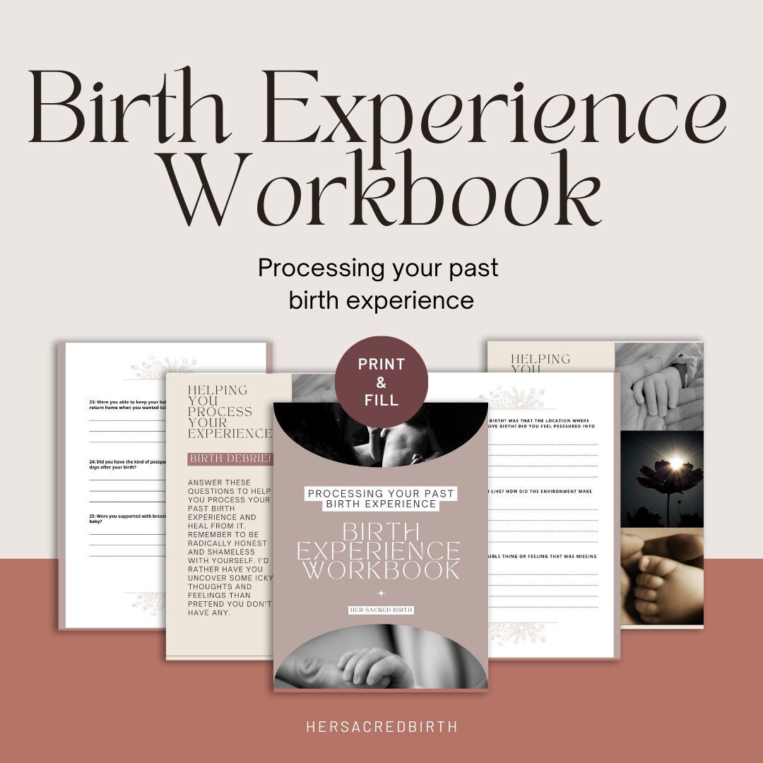 Birth Experience Workbook Birth Debrief Exercise Process - Etsy