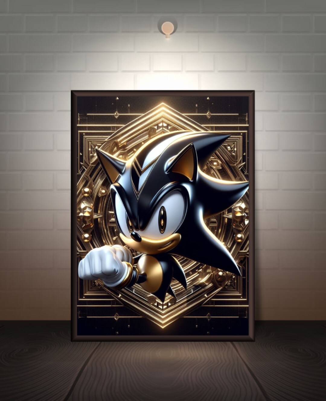 Sonic the Hedgehog Poster 3d Wall Art, Iconic, Birthday Gift for Kids ...